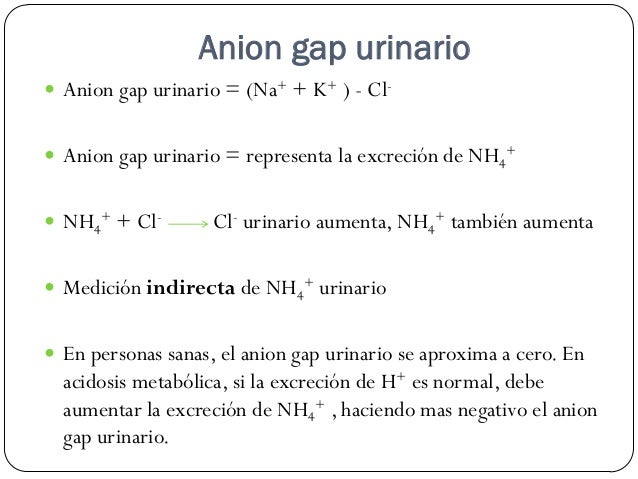 Anion gap