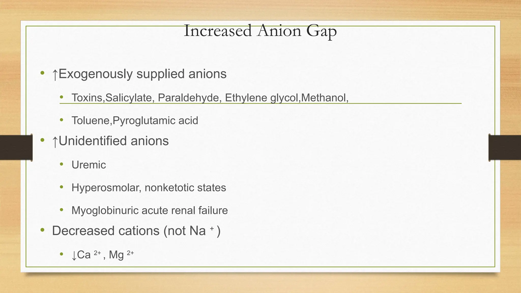 APPROACH TO Anion gap IN THE CRITICAL CARE.pptx
