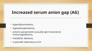 APPROACH TO Anion gap IN THE CRITICAL CARE.pptx