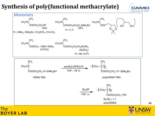 Anionic Polymerization 2024 Chemistry course | PPTX