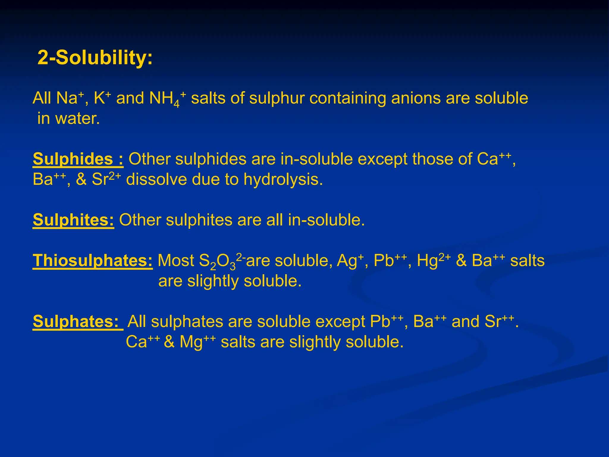 qualitative inorganic analysis anions dry and wet | PPT