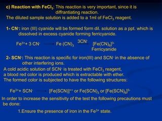 qualitative inorganic analysis anions dry and wet | PPT