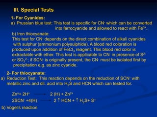 qualitative inorganic analysis anions dry and wet | PPT