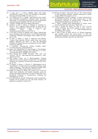 An IOT Based Smart Irrigation System Using Soil Moisture And Weather Prediction | PDF