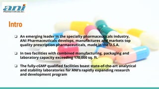 Ani pharma | PPTX