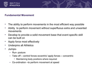 Athletics NI Coaching Conference- Alan Richardson | PPT