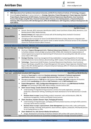 Anirban Das_BE-NIT_MBA-Symbiosis | PDF