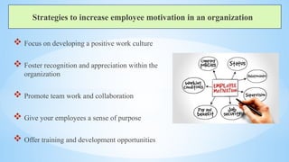 Employee Motivation In Organizational Work – VCOG