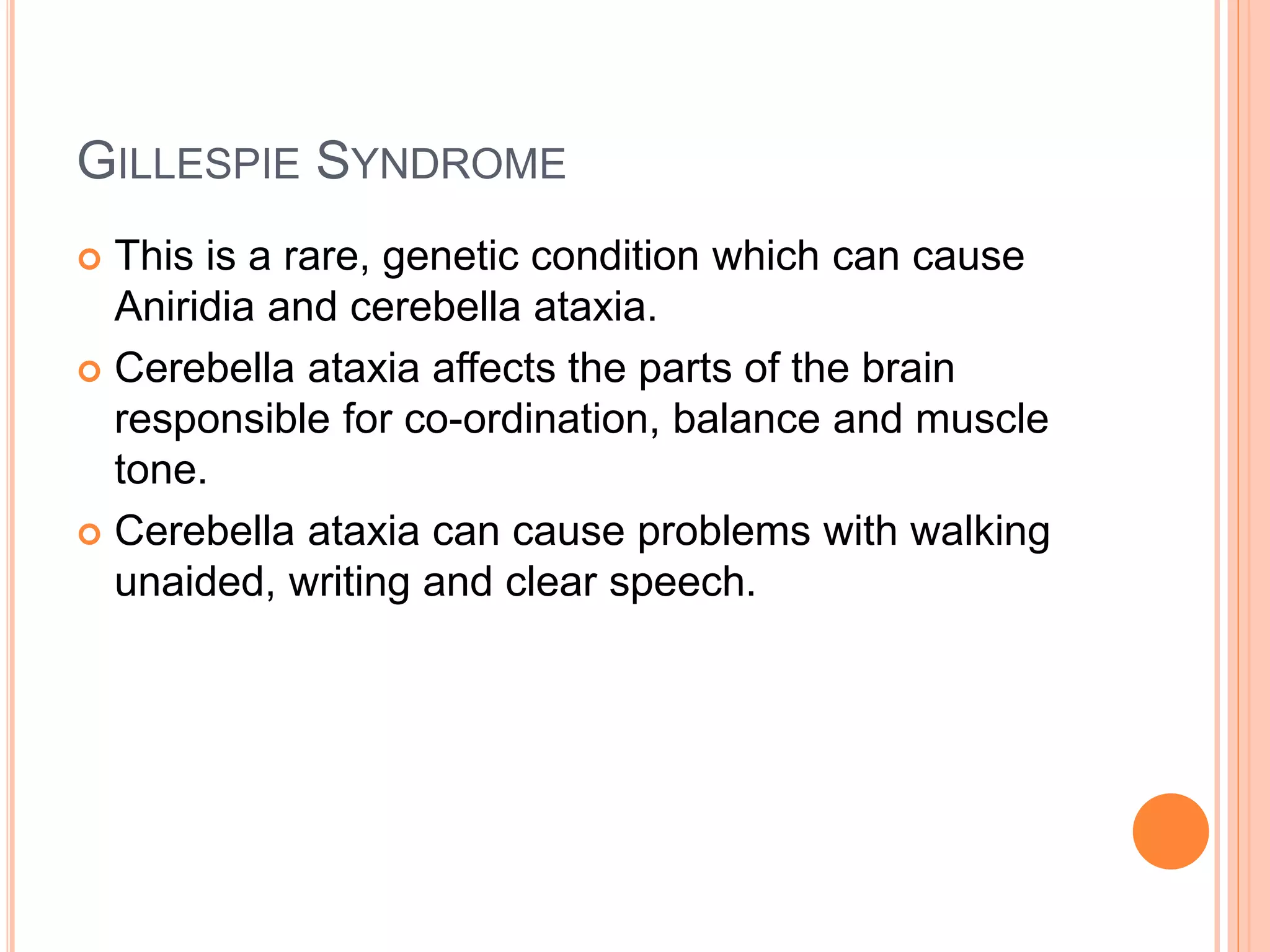 Aniridia and low vision | PPTX
