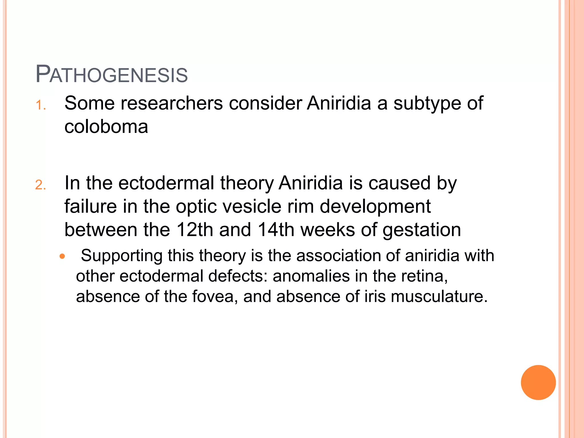 Aniridia and low vision | PPTX