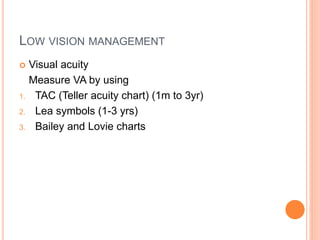 Aniridia and low vision | PPTX