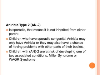 Aniridia and low vision | PPTX