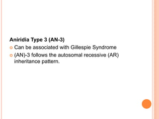 Aniridia and low vision | PPTX