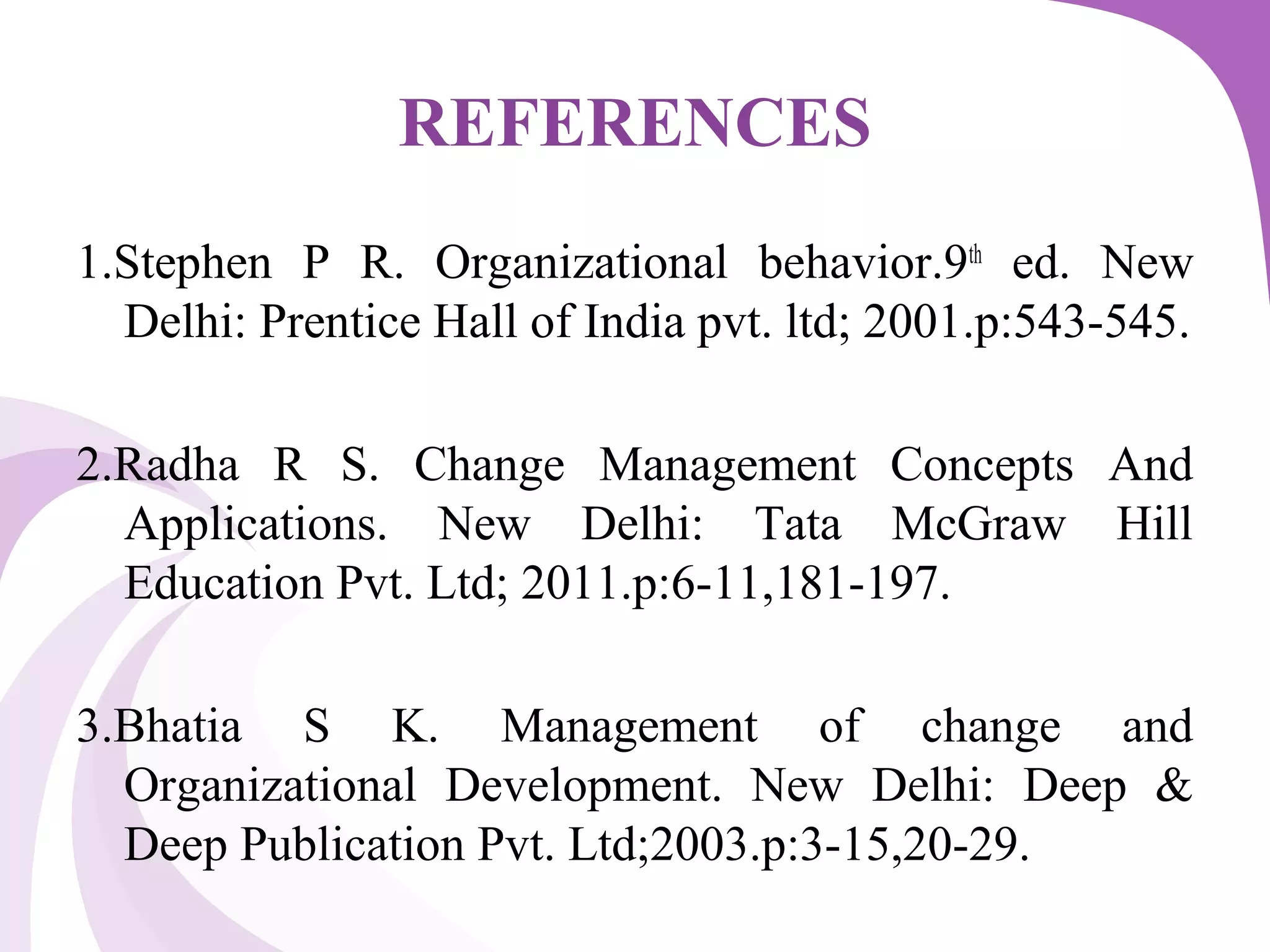 Managing Organisational Change | PPT