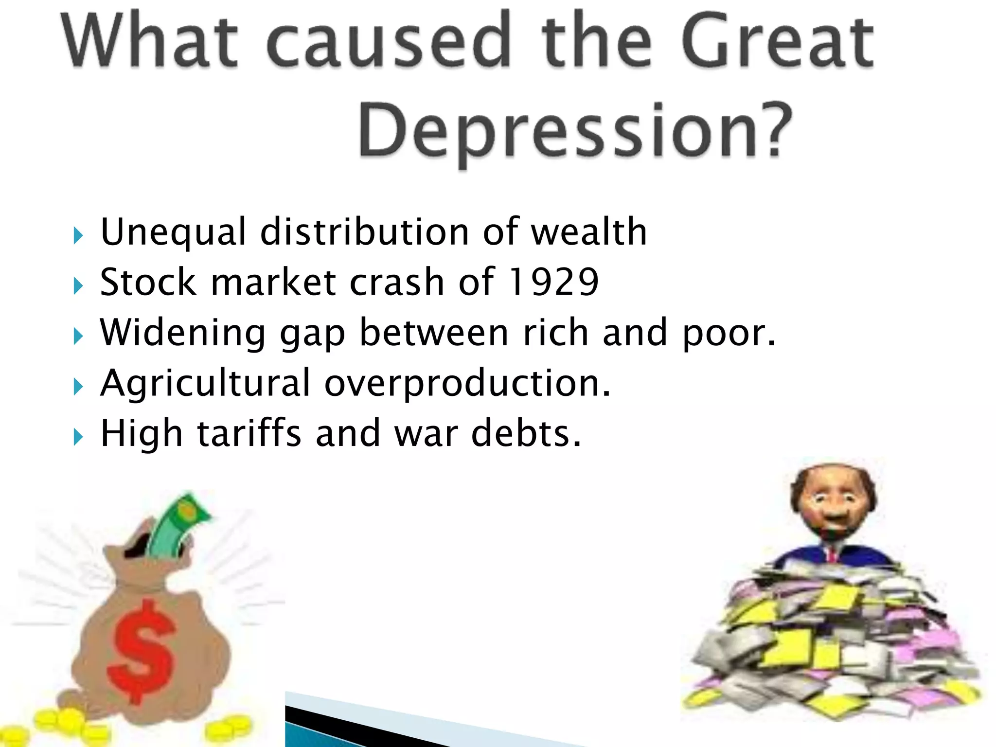 THE GREAT DEPRESSION AND ITS EFFECTS. | PPTX