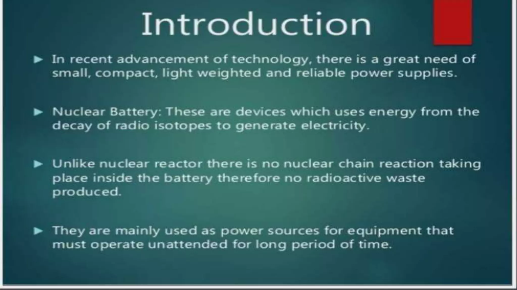 Nuclear Battery | PPTX