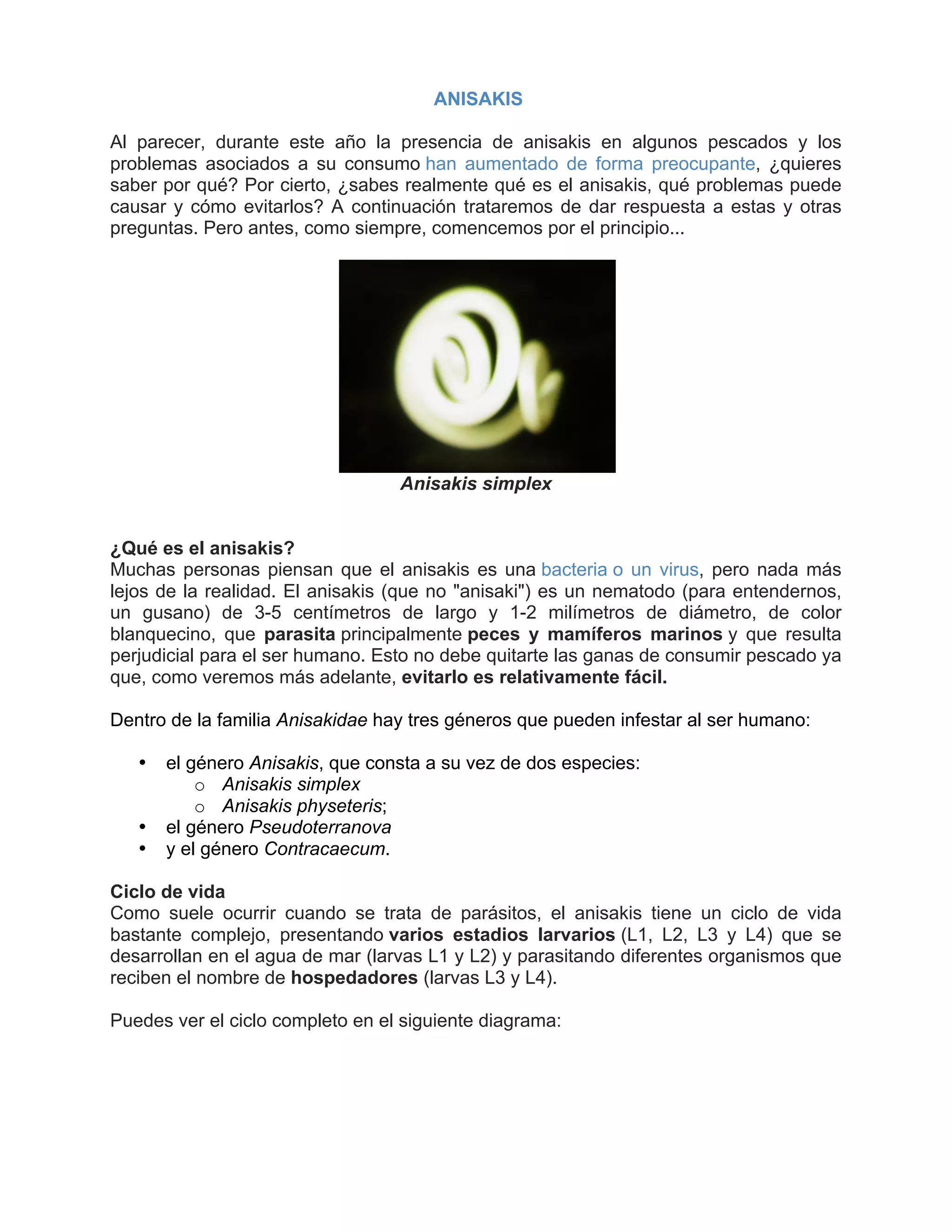Anisakis | PDF