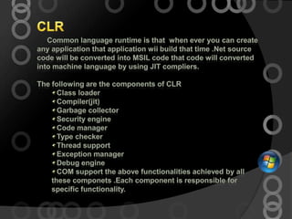 An isas presentation on .net framework 2.0 by vikash chandra das | PPT