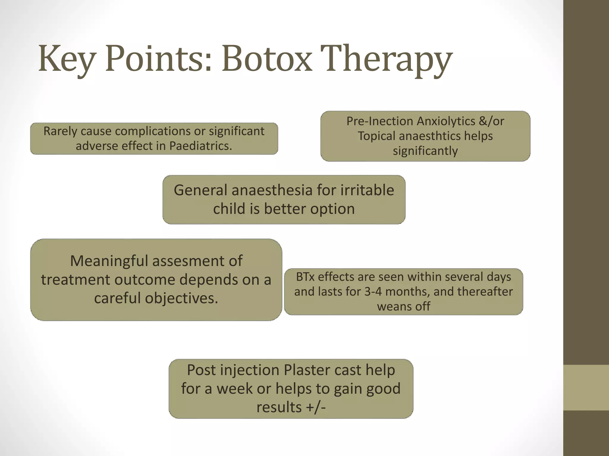 Cerebral Palsy Spasticity Management & Botox therapy | PPTX