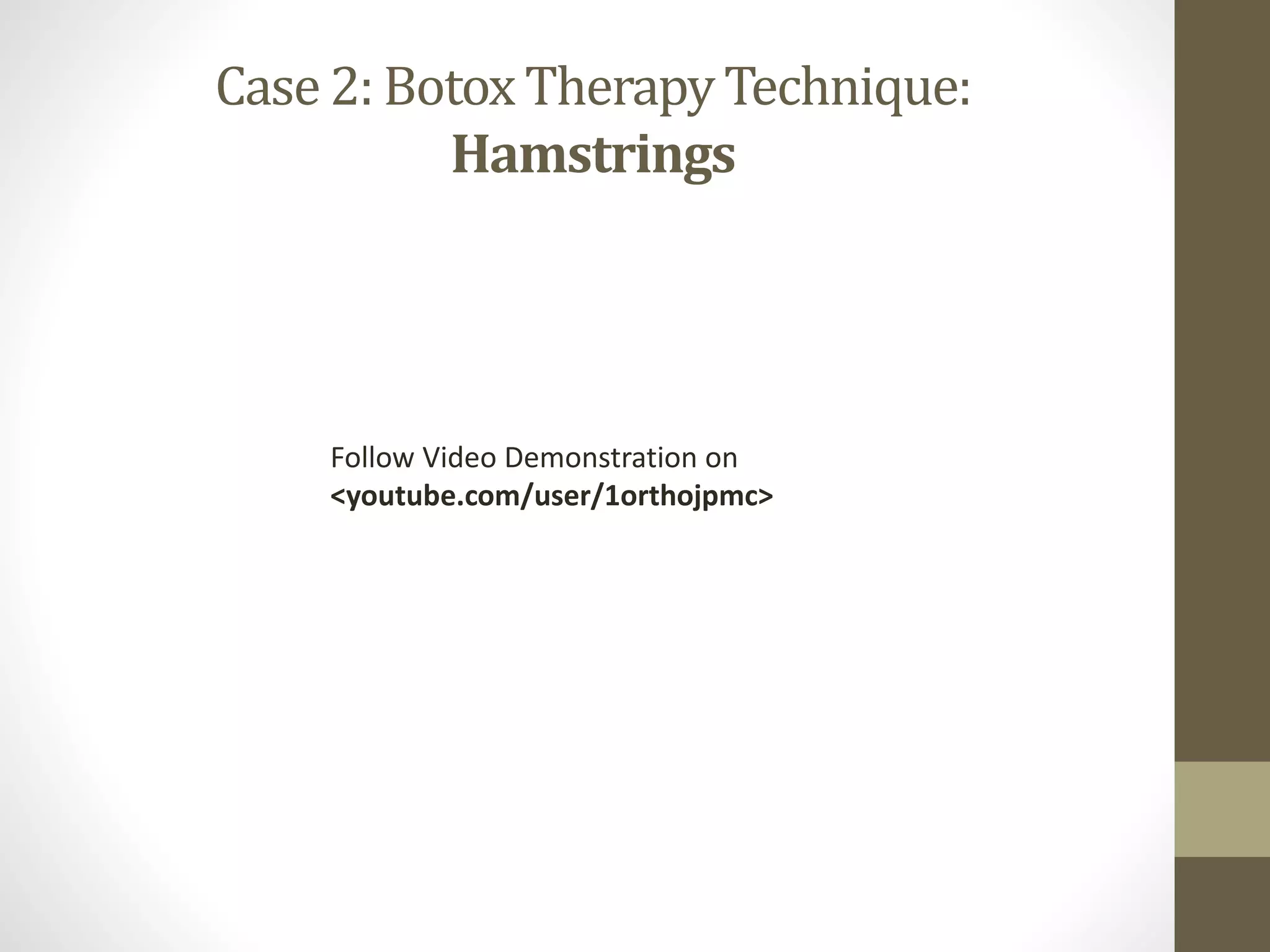 Cerebral Palsy Spasticity Management & Botox therapy | PPTX | Physical ...