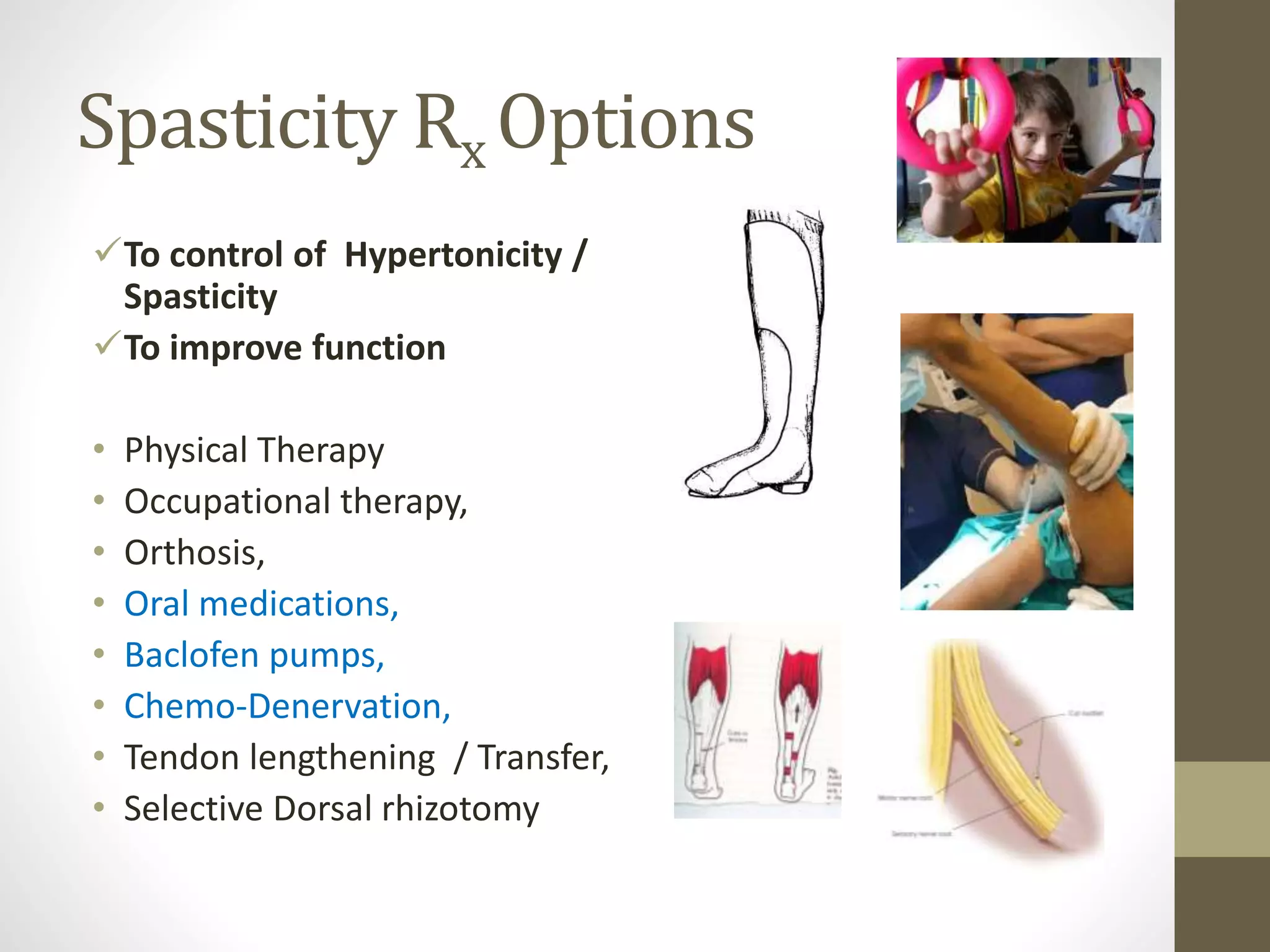 Cerebral Palsy Spasticity Management & Botox therapy | PPTX