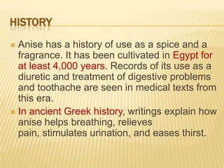 Anise as estrogenic agent | PPTX