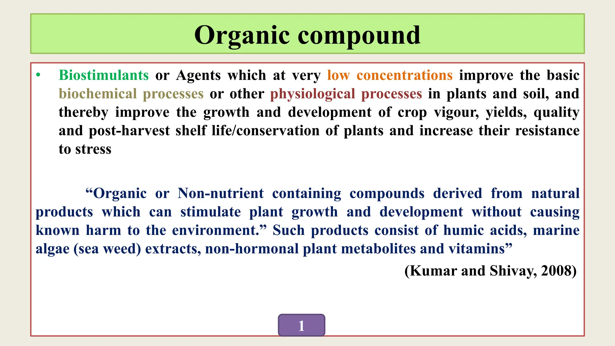 Role of amino acid, fulvic acid and humic acid in fruit crops | PPT