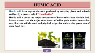 Role of amino acid, fulvic acid and humic acid in fruit crops | PPTX