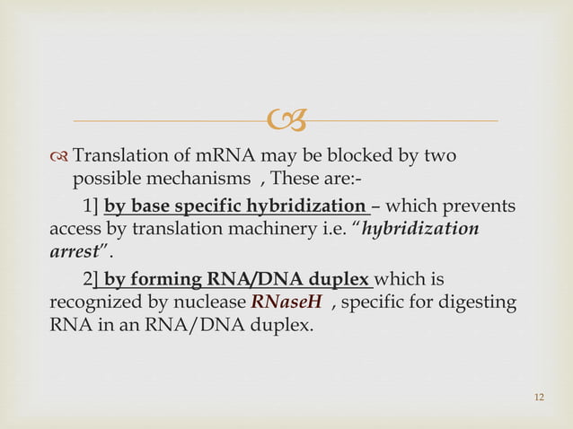 Antisense RNA technology | PPTX