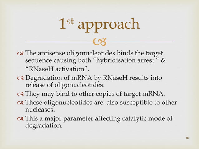 Antisense RNA technology | PPTX