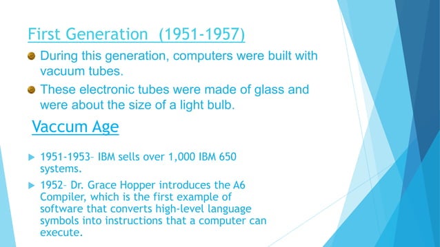 Evolution of Computers and Generation of computers | PPTX