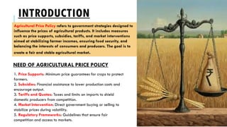 Agricultural Price Policy of India , Economics | PDF
