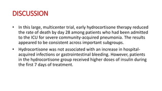 anisha j club.pptx ON TOPIC OF HYDROCORT IN SEVERE COMMUNITY ACQUIRED ...