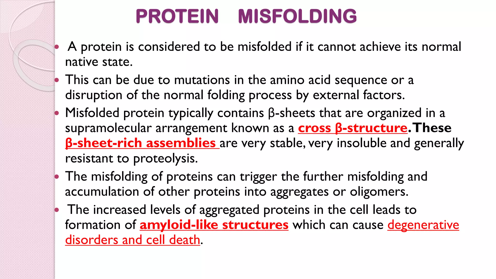 Protein Folding-biophysical and cellular aspects, protein denaturation | PDF