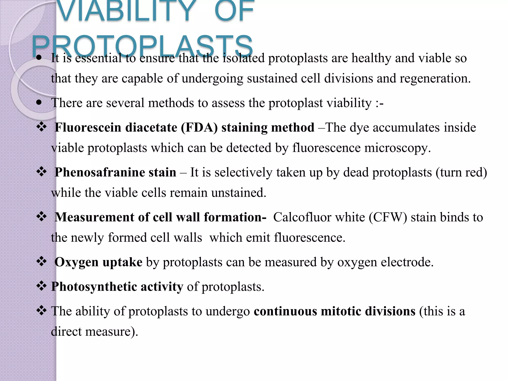 Protoplast isolation,culture & fusion | PPTX