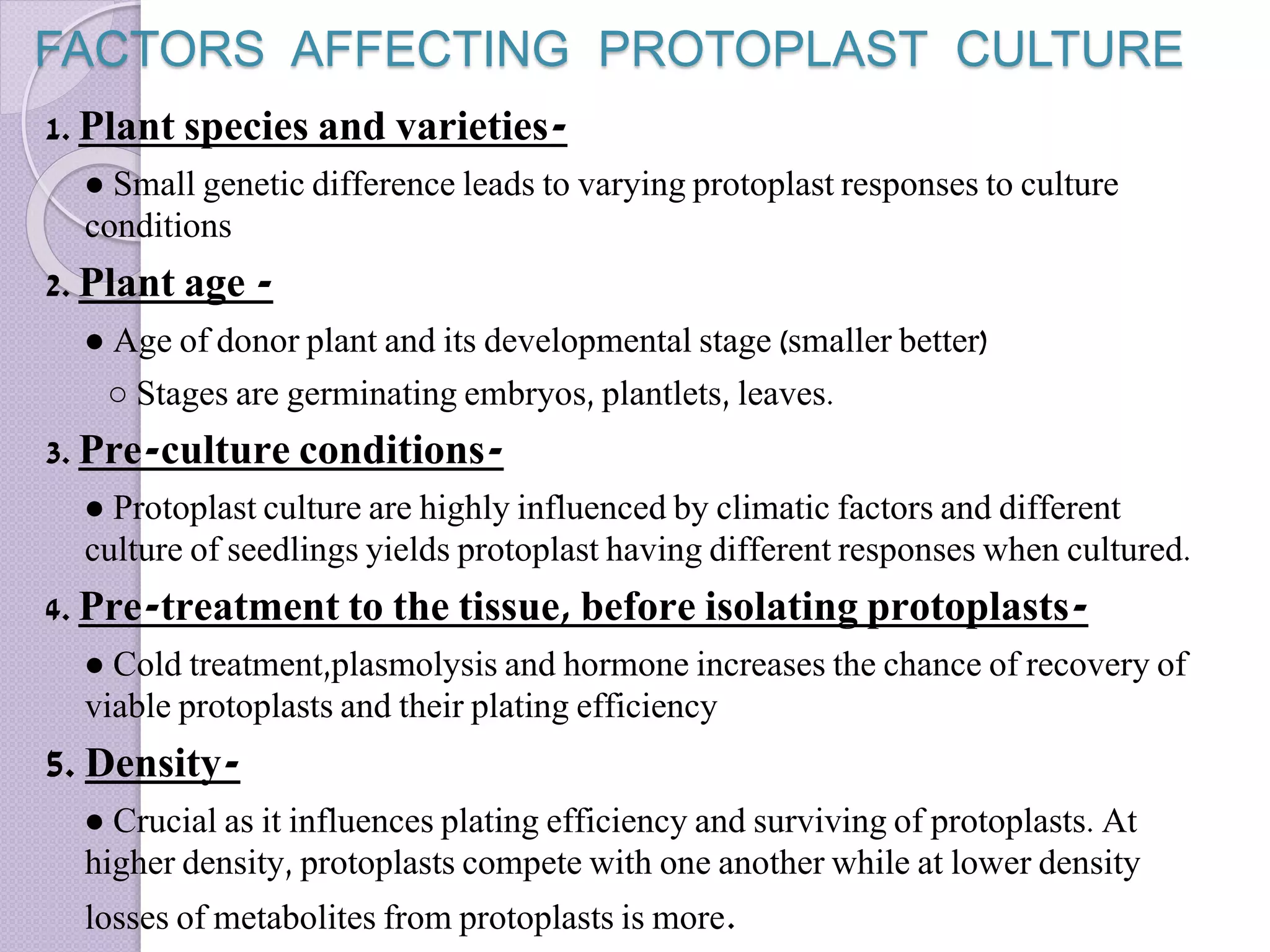 Protoplast isolation,culture & fusion | PPTX