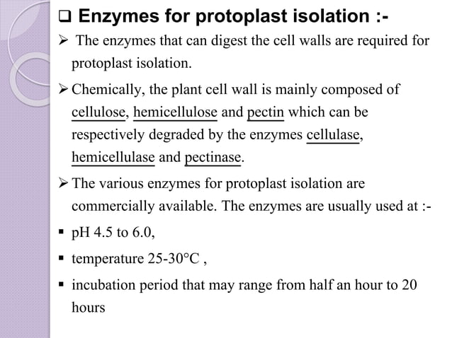 Protoplast isolation,culture & fusion | PPTX | Biological Sciences ...