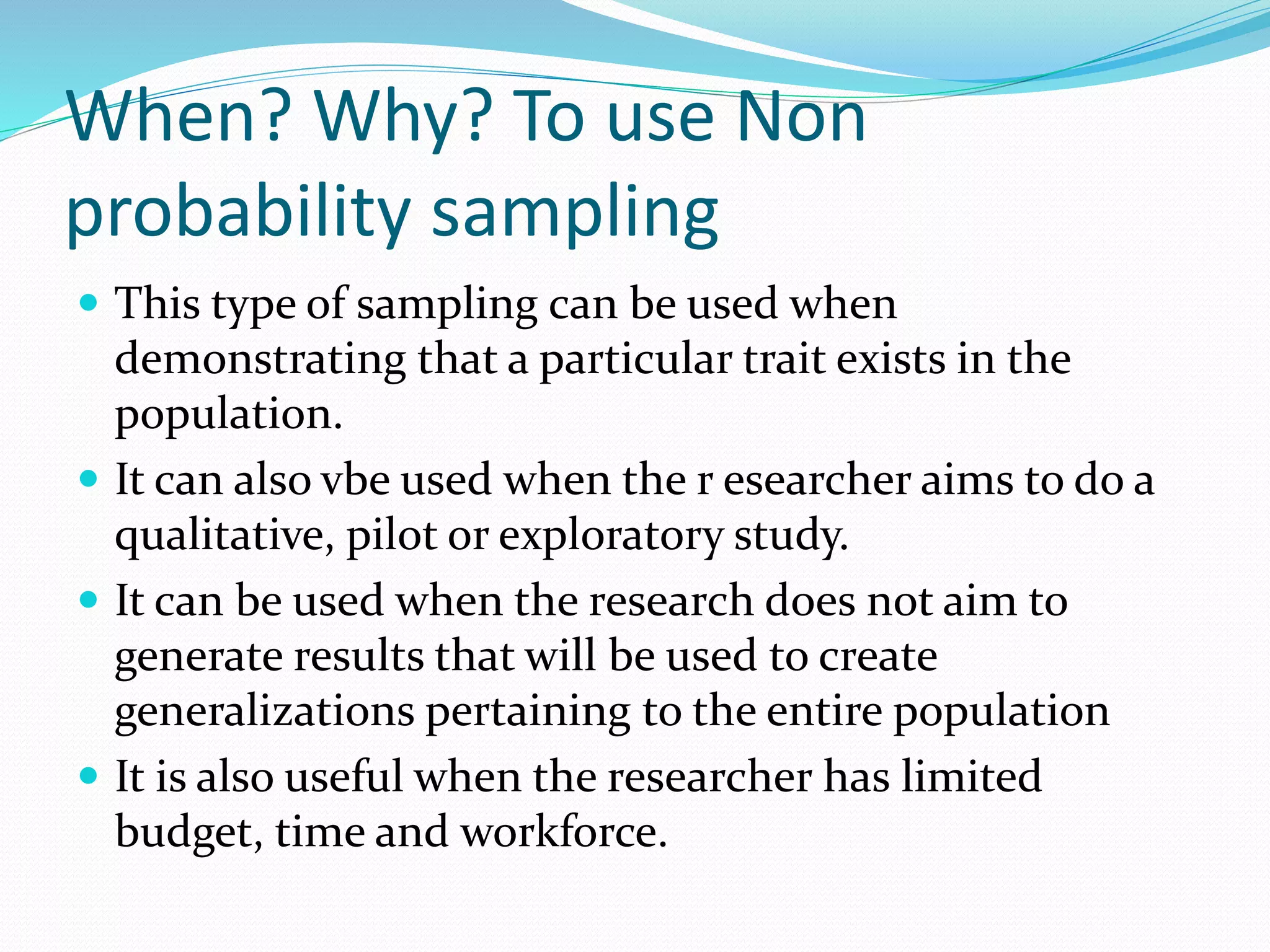 probability and non-probability samplings | PPTX
