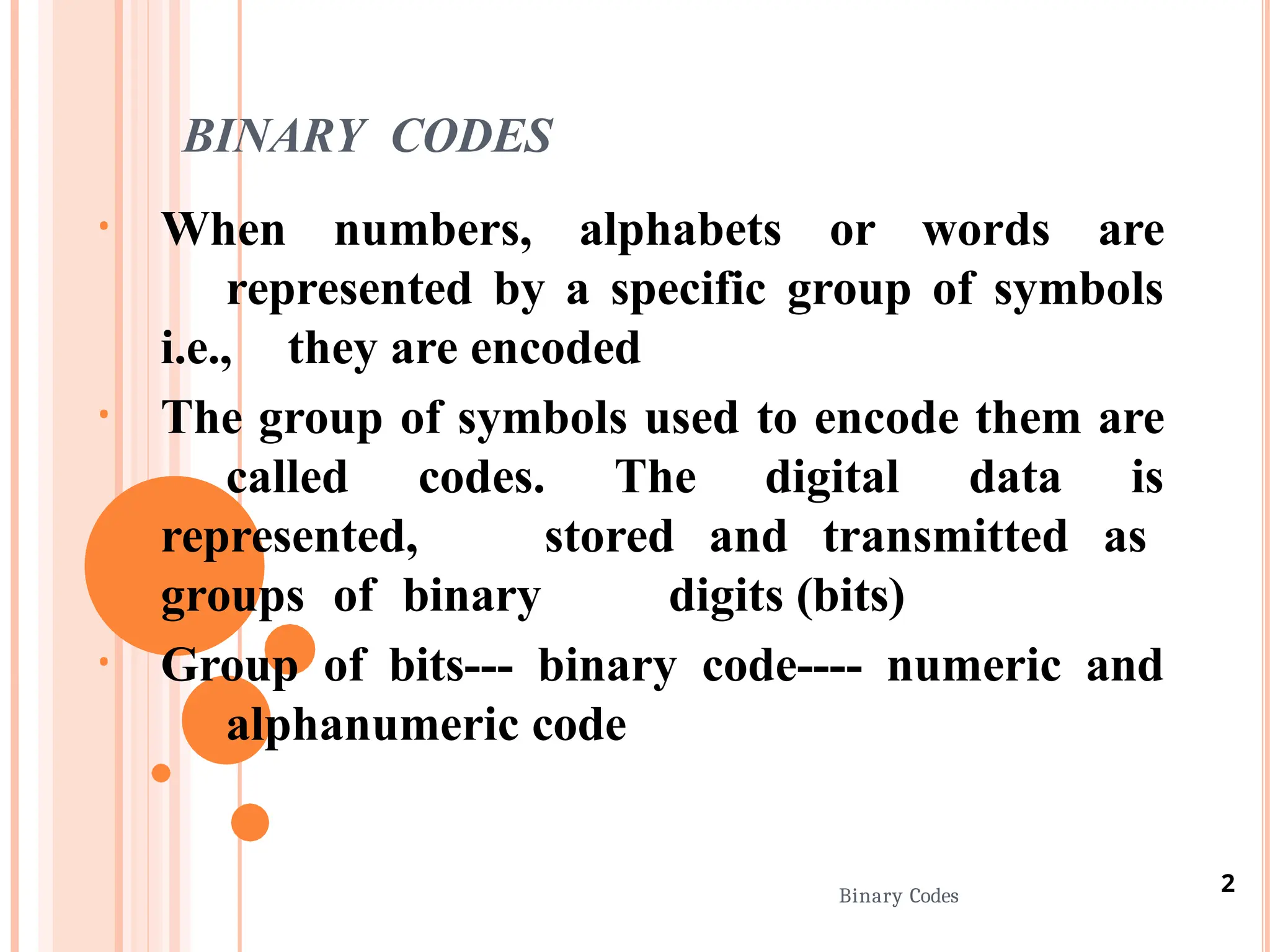 conversion fron binary digit to others decimal numbers | PPT