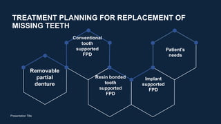 Diagnosis and treatment planning in fpd and abutment evaluation | PPTX