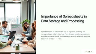 Spreadsheets in Ms ExcelBCP 1 Department of commerce | PPT