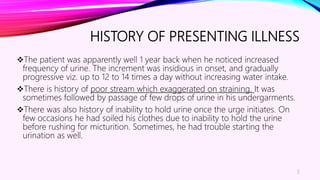 Benign Prostatic Hyperplasia (Surgical Case Presentation) | PPTX