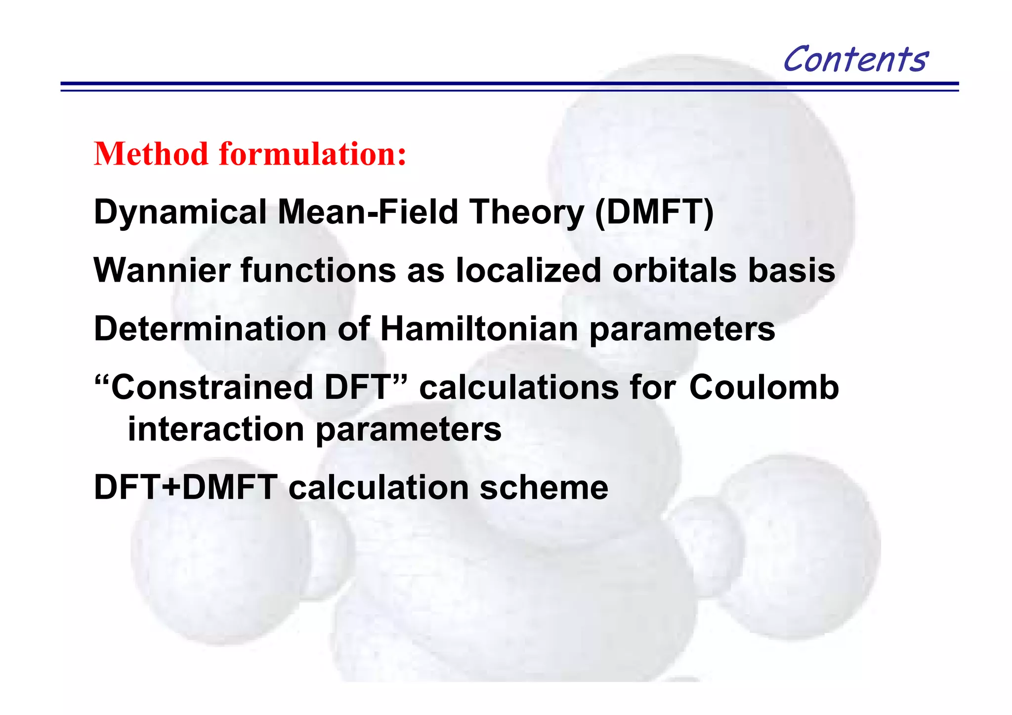 Density Functional and Dynamical Mean-Field Theory (DFT+DMFT) method and its application to real ...