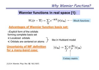 Density Functional and Dynamical Mean-Field Theory (DFT+DMFT) method ...