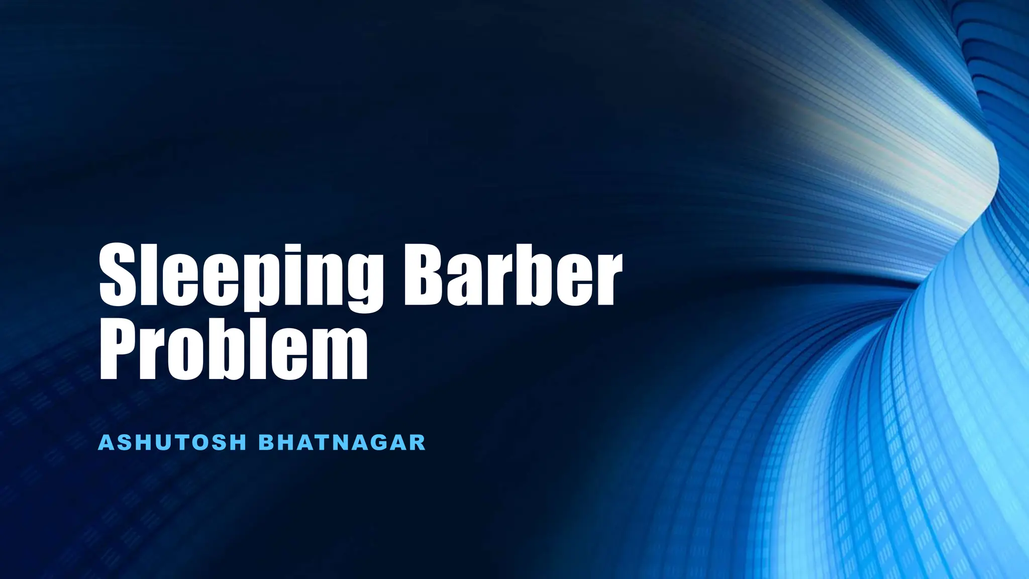 Sleeping Barber Problem algorithm in operating system | PPT