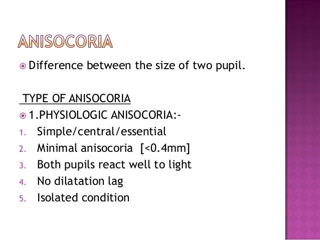 Anisocoria