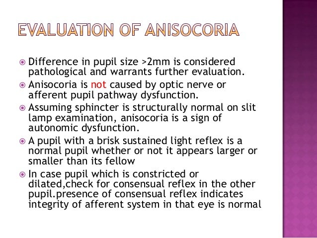 Anisocoria