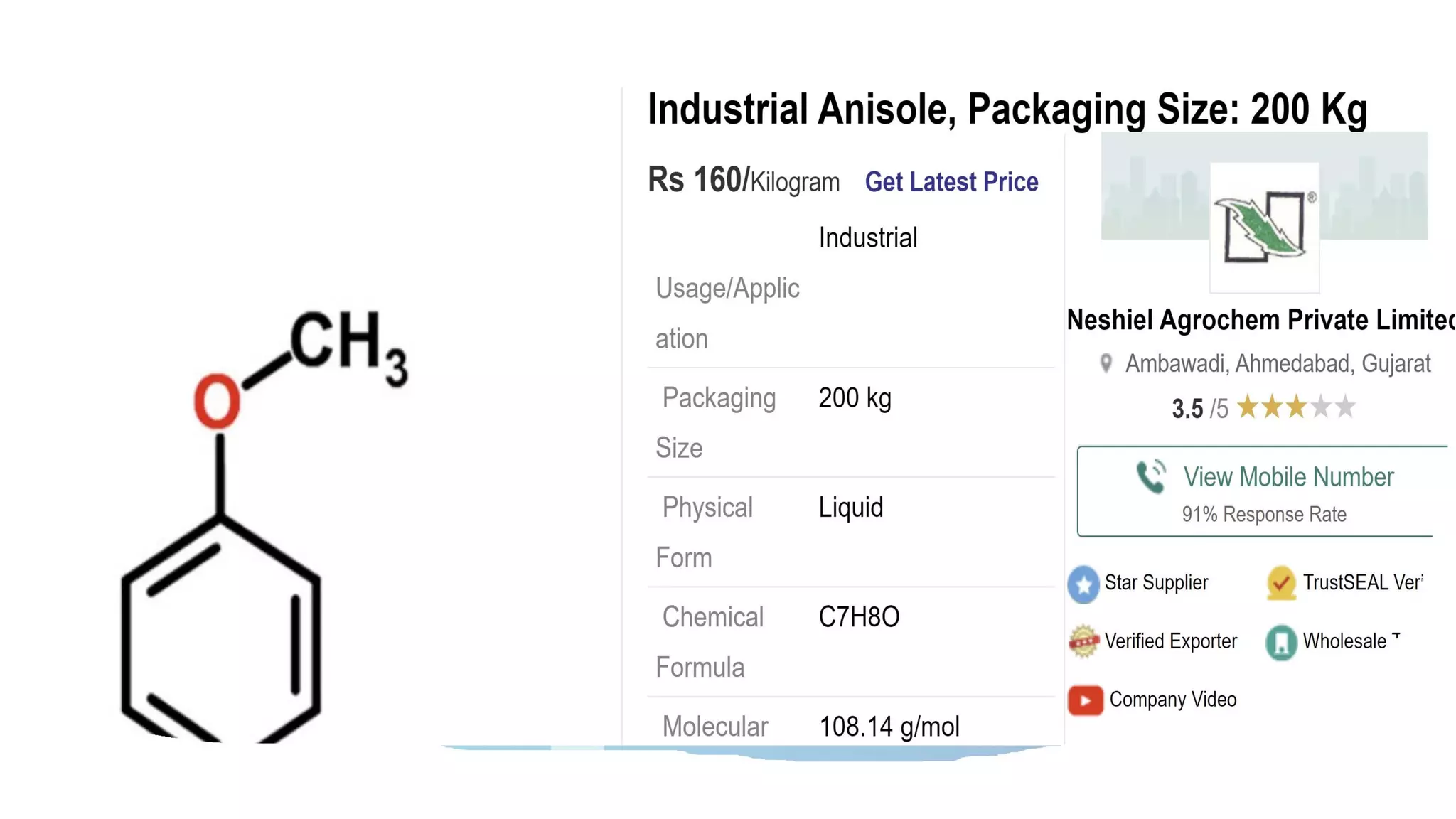 Anisole - project database | PDF