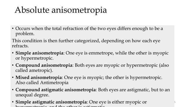 Anisometropia | PPTX