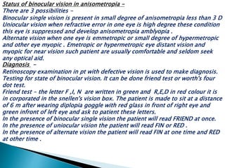 Anisometropia | PPT | Free Download